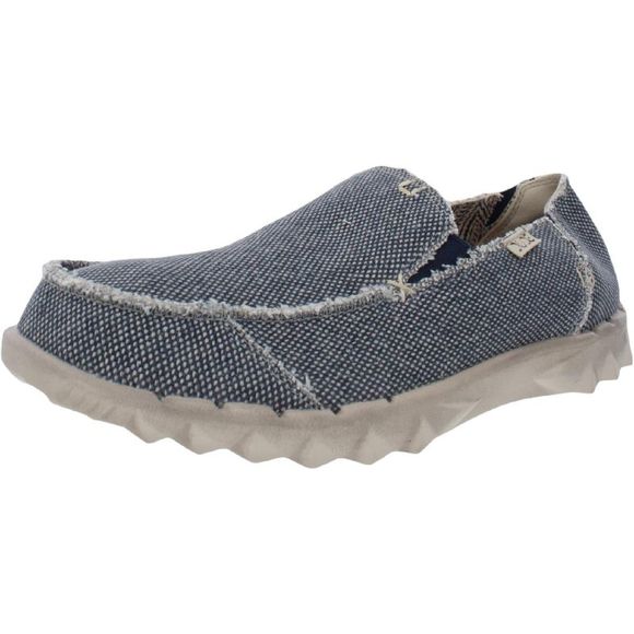 Hey Dude | Shoes | Hey Dude Mens Farty Braided Blue Canvas Slip On ...